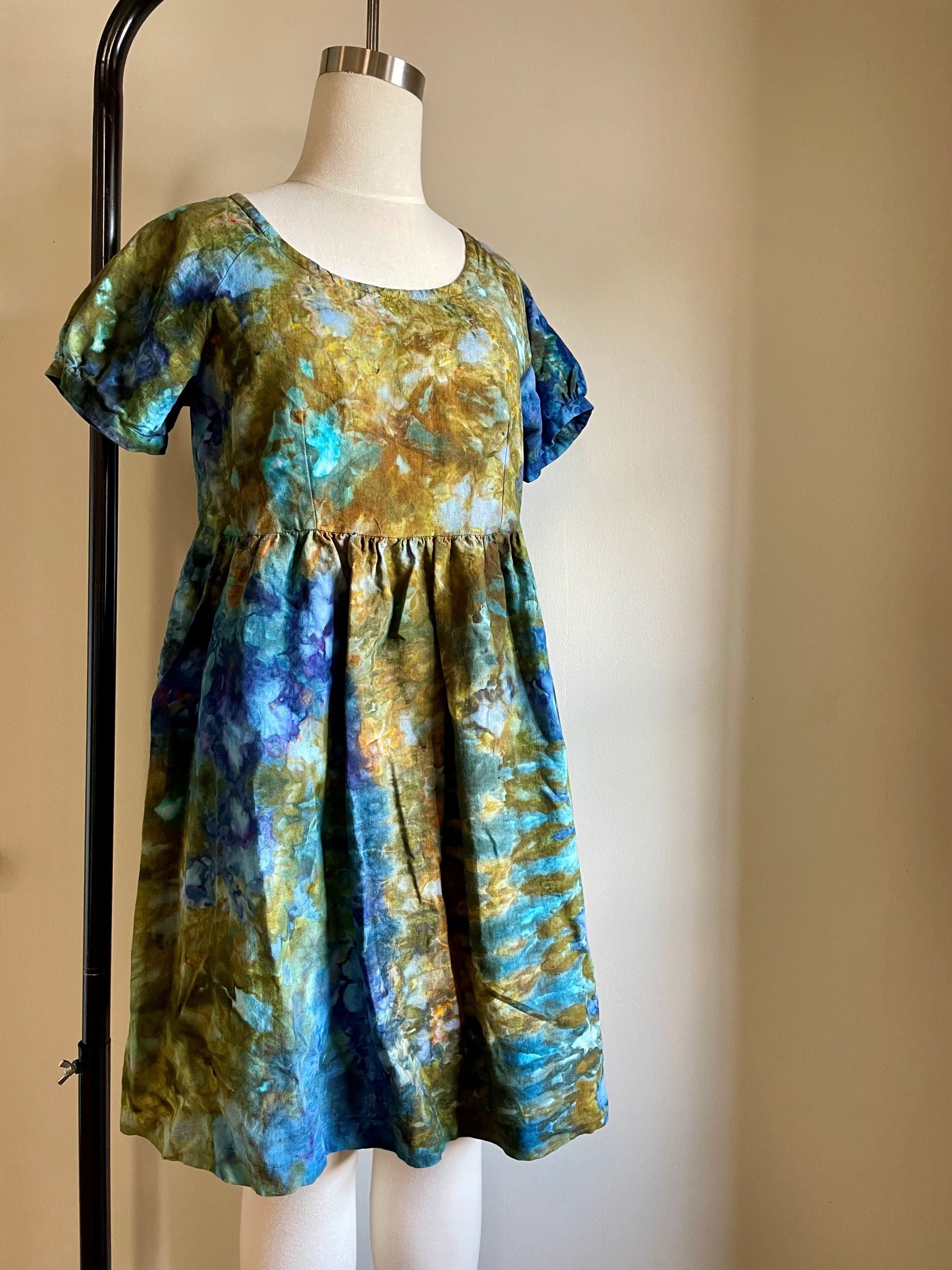 Linen Raglan Dress - Dyed and Ready to Ship – Iona Clothing